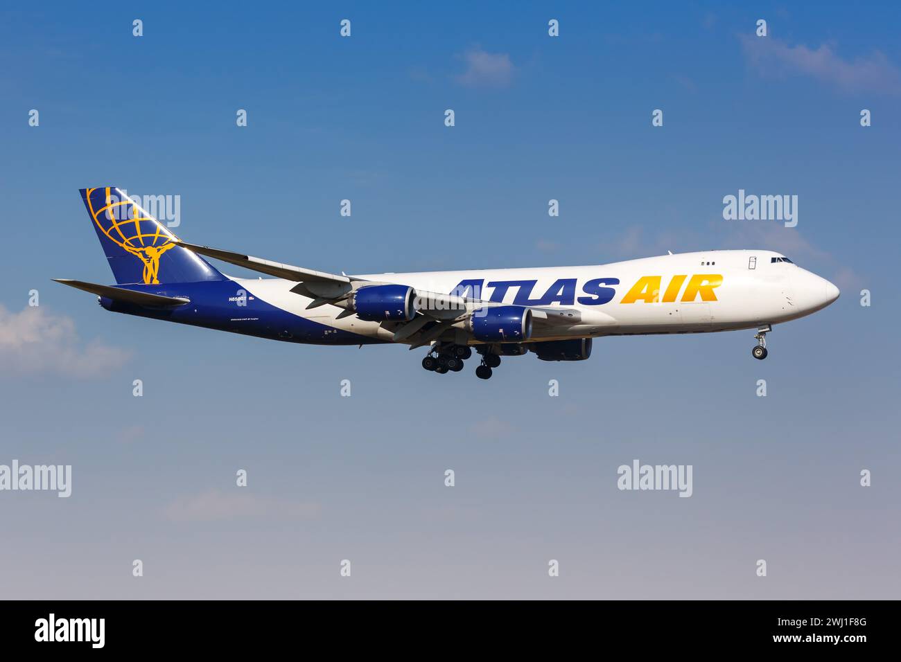 Atlas Air Boeing 747-8F aircraft Dallas Fort Worth Airport in the USA Stock Photo - Alamy