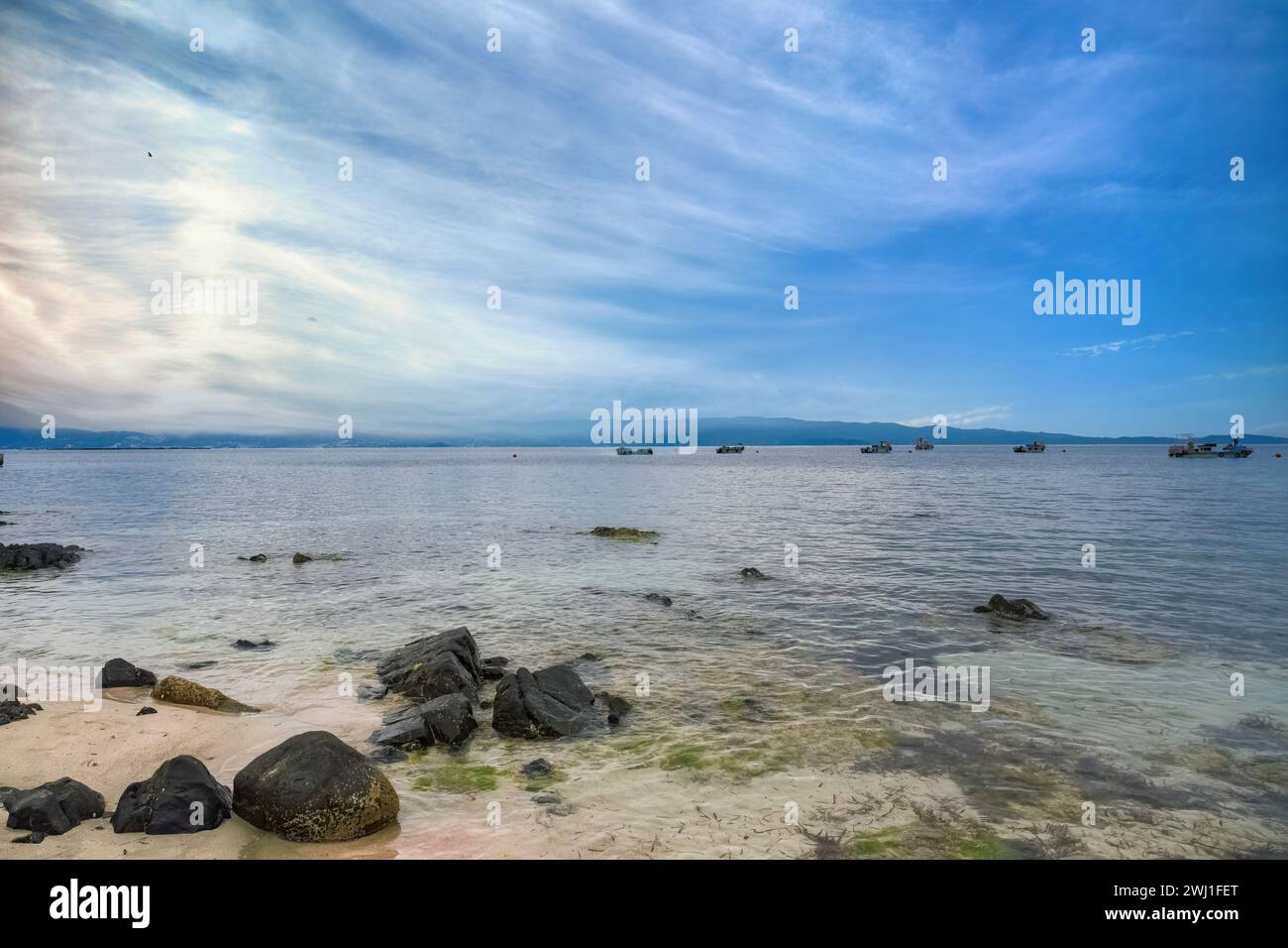 Clear empty sand beach transparent hi-res stock photography and images ...