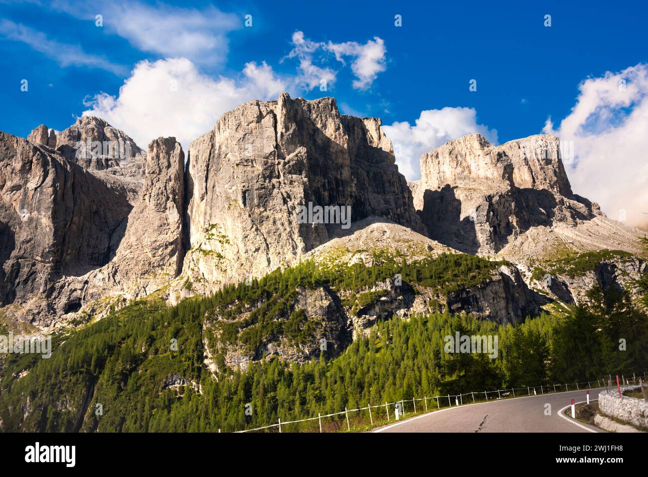Mountain road in Dolomite alps for scenic drive Stock Photo - Alamy