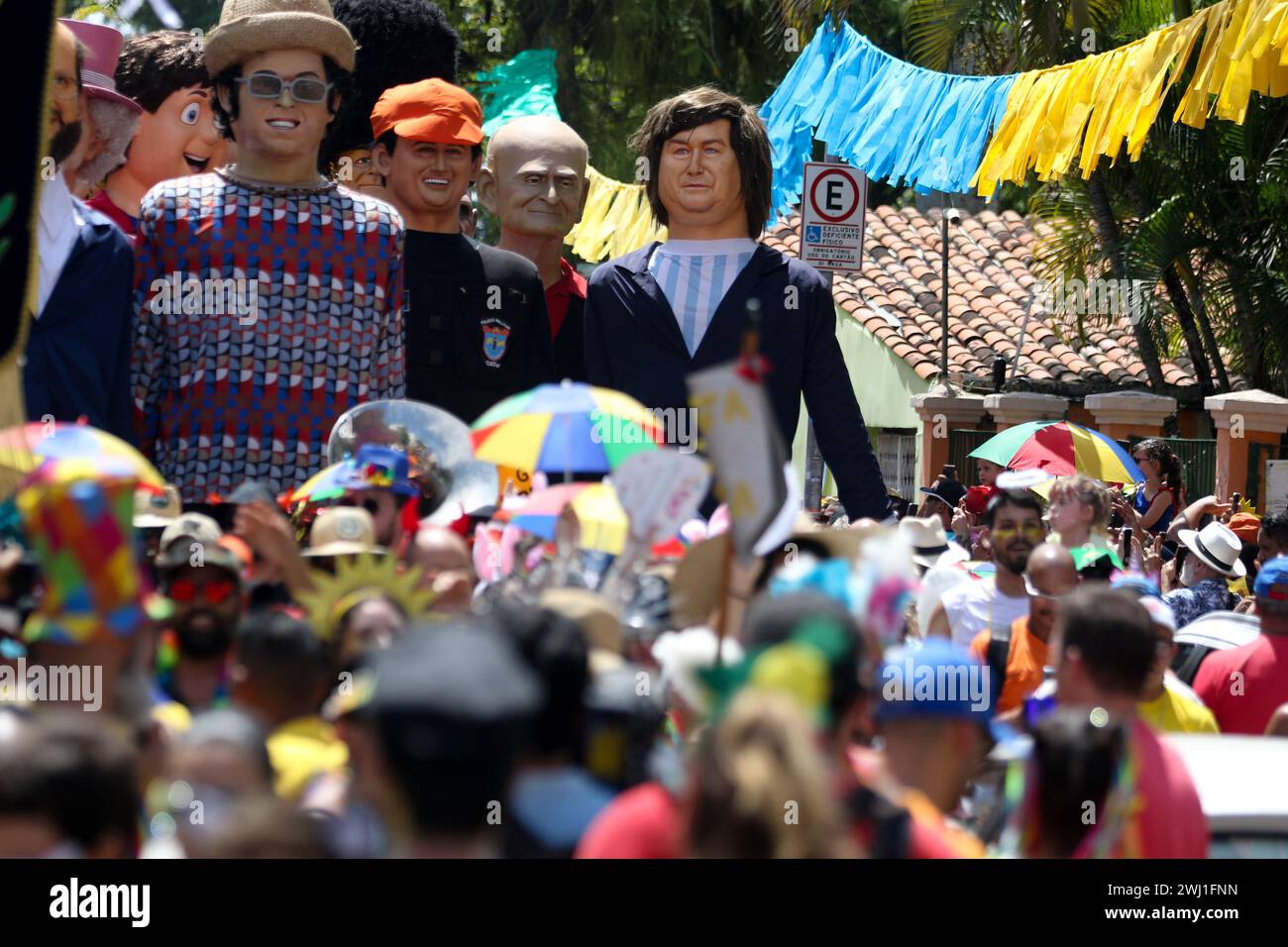 Olinda, Brazil. 12th Feb, 2024. PE - OLINDA - 02/12/2024 - GIANT DOLLS ...