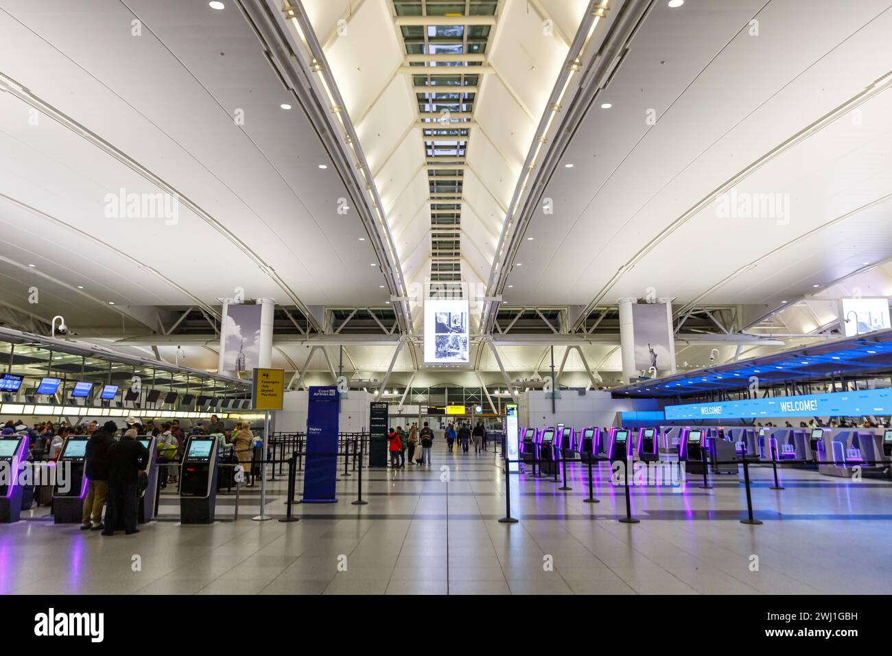 New York JFK Airport Terminal 4 in the USA Stock Photo - Alamy