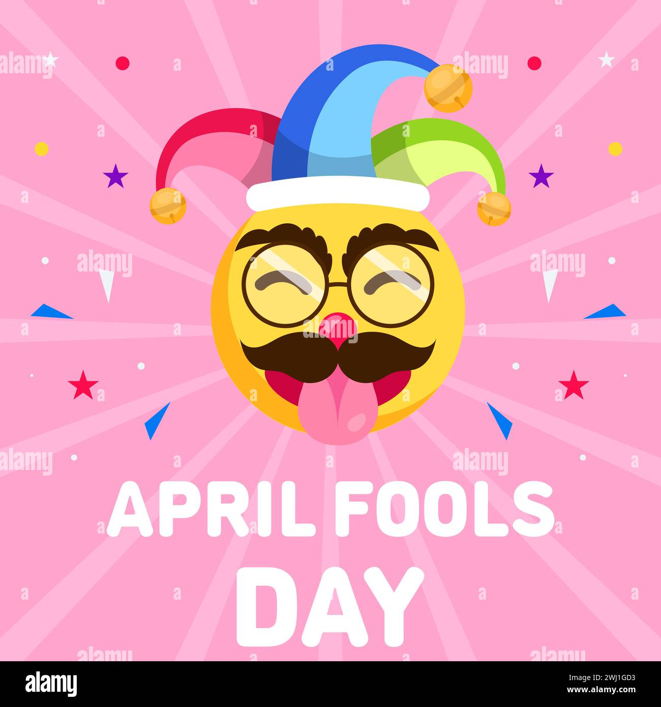 April fools day cartoon face hi-res stock photography and images - Alamy