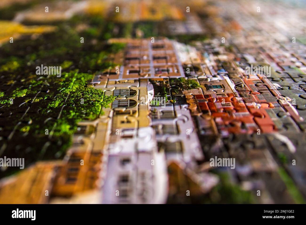 puzzle - a vision of the details of the overall picture Stock Photo - Alamy