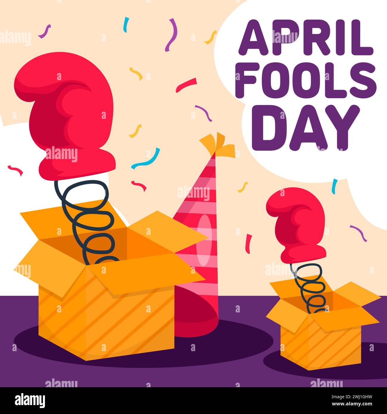 April fools day cartoon face hi-res stock photography and images - Alamy