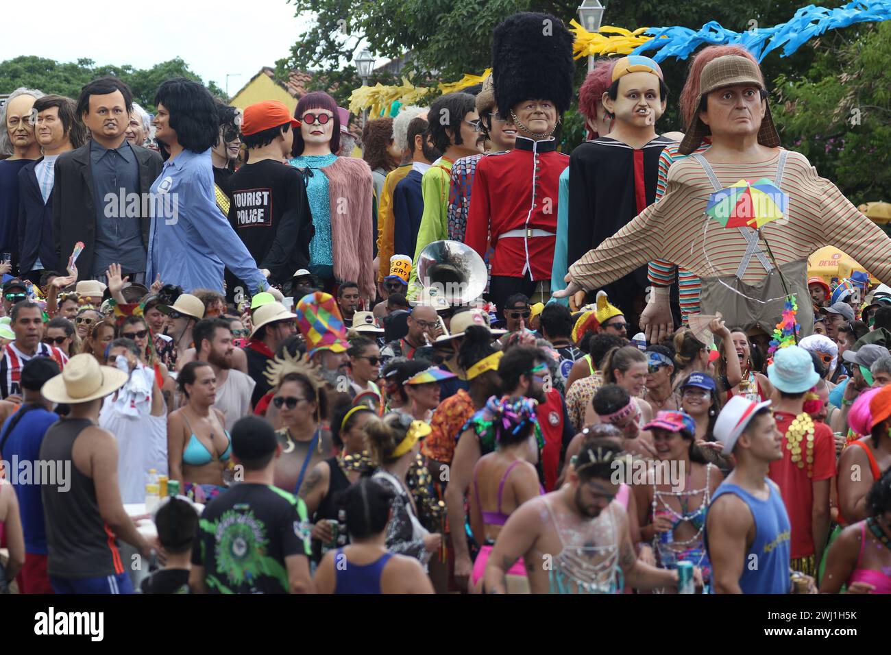 Olinda, Brazil. 12th Feb, 2024. PE - OLINDA - 02/12/2024 - GIANT DOLLS ...