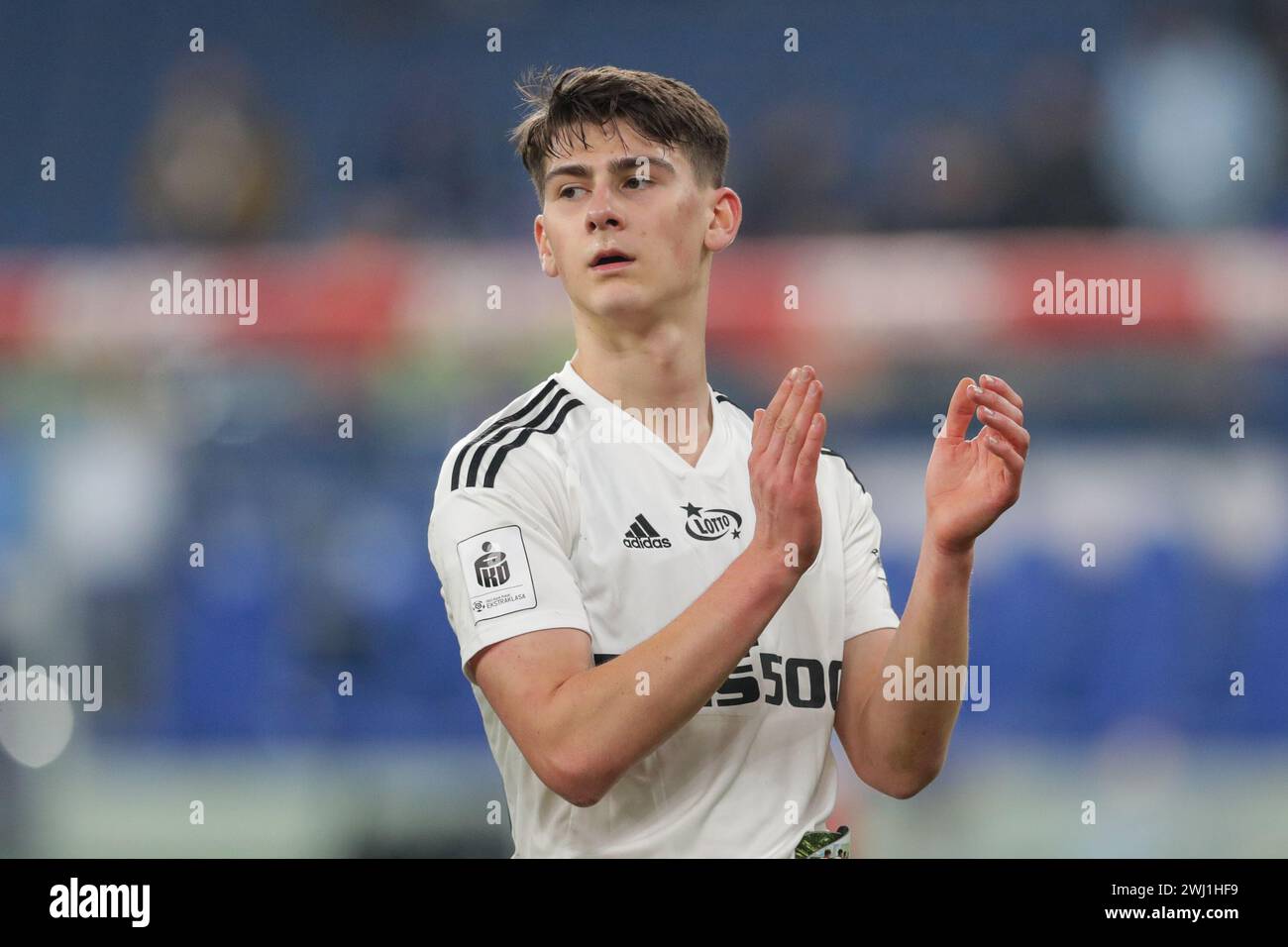 Chorzow, Poland. 09th Feb, 2024. Filip Rejczyk of Legia Warszawa seen ...