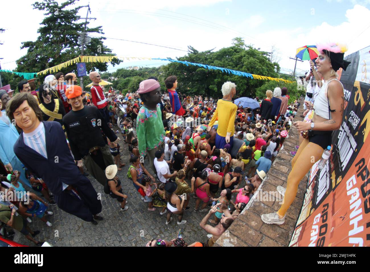 Olinda, Brazil. 12th Feb, 2024. PE - OLINDA - 02/12/2024 - GIANT DOLLS ...