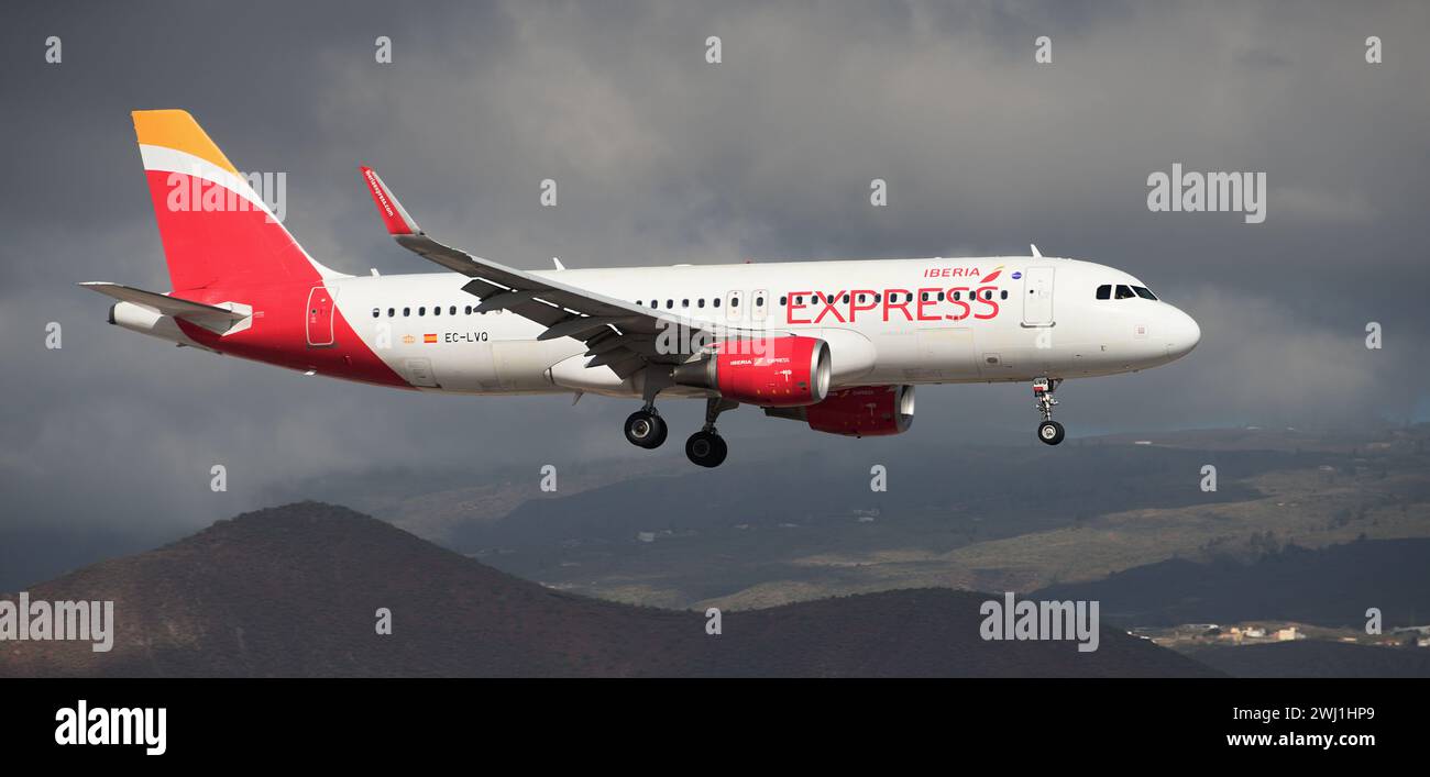 Tenerife, Spain February 11 st, 2024. Airbus A320-216 Iberia Express ...