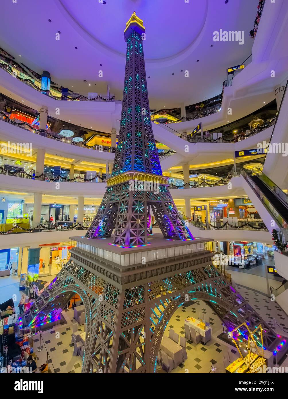 Shopping mall Terminal 21 a luxury shopping mall with in the middle of ...