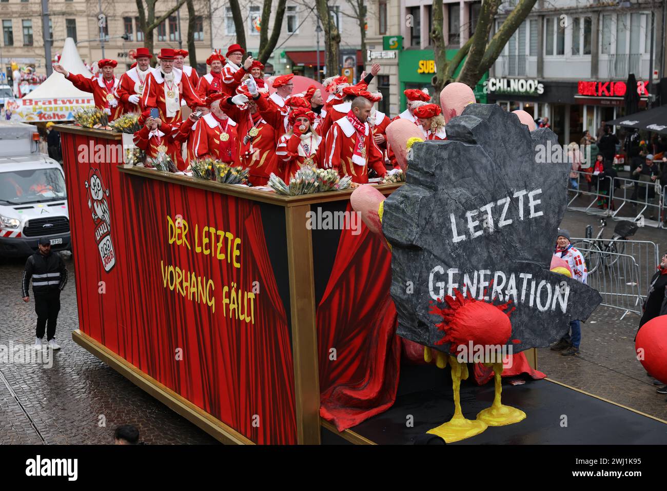 Cologne, Germany. 12th Feb, 2024. A float on the theme of the last ...