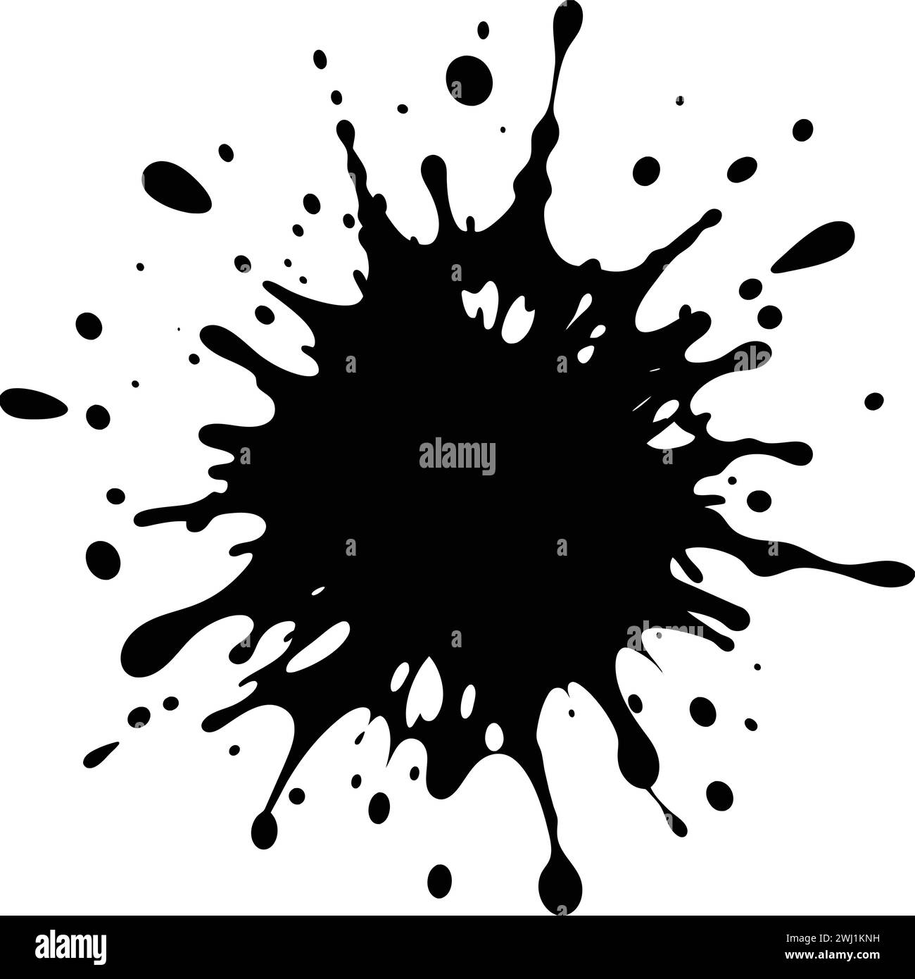 Ink water explosion Black and White Stock Photos & Images - Alamy