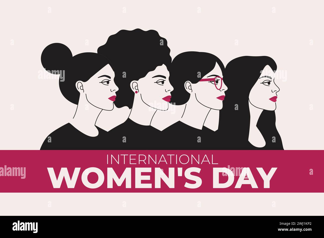 International Women s Day concept with group of diverse female ...