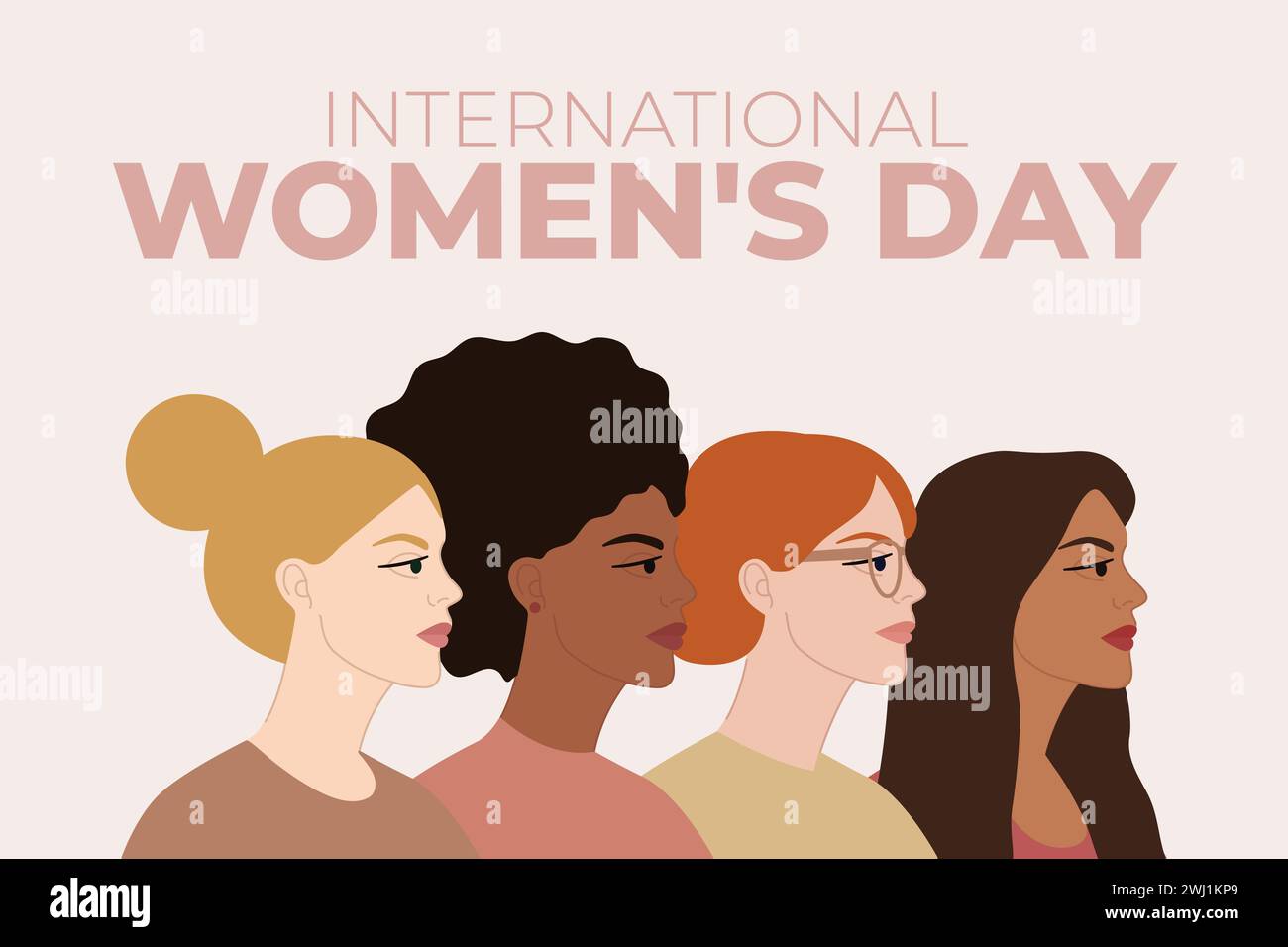 International Women s Day concept with group of diverse female ...