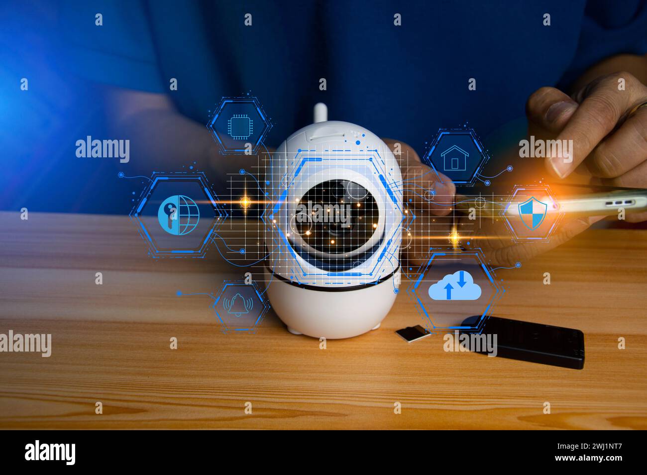 IP wifi wireless security camera supports Internet installation ...