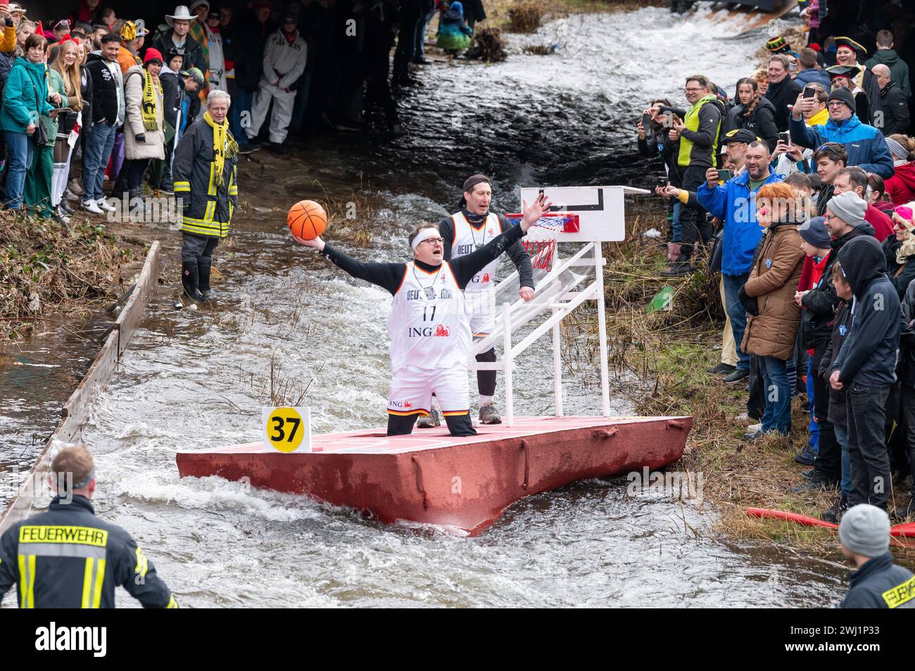 Schramberg, Germany. 12th Feb, 2024. Winfried Kuhner and Matthias Brenn ...