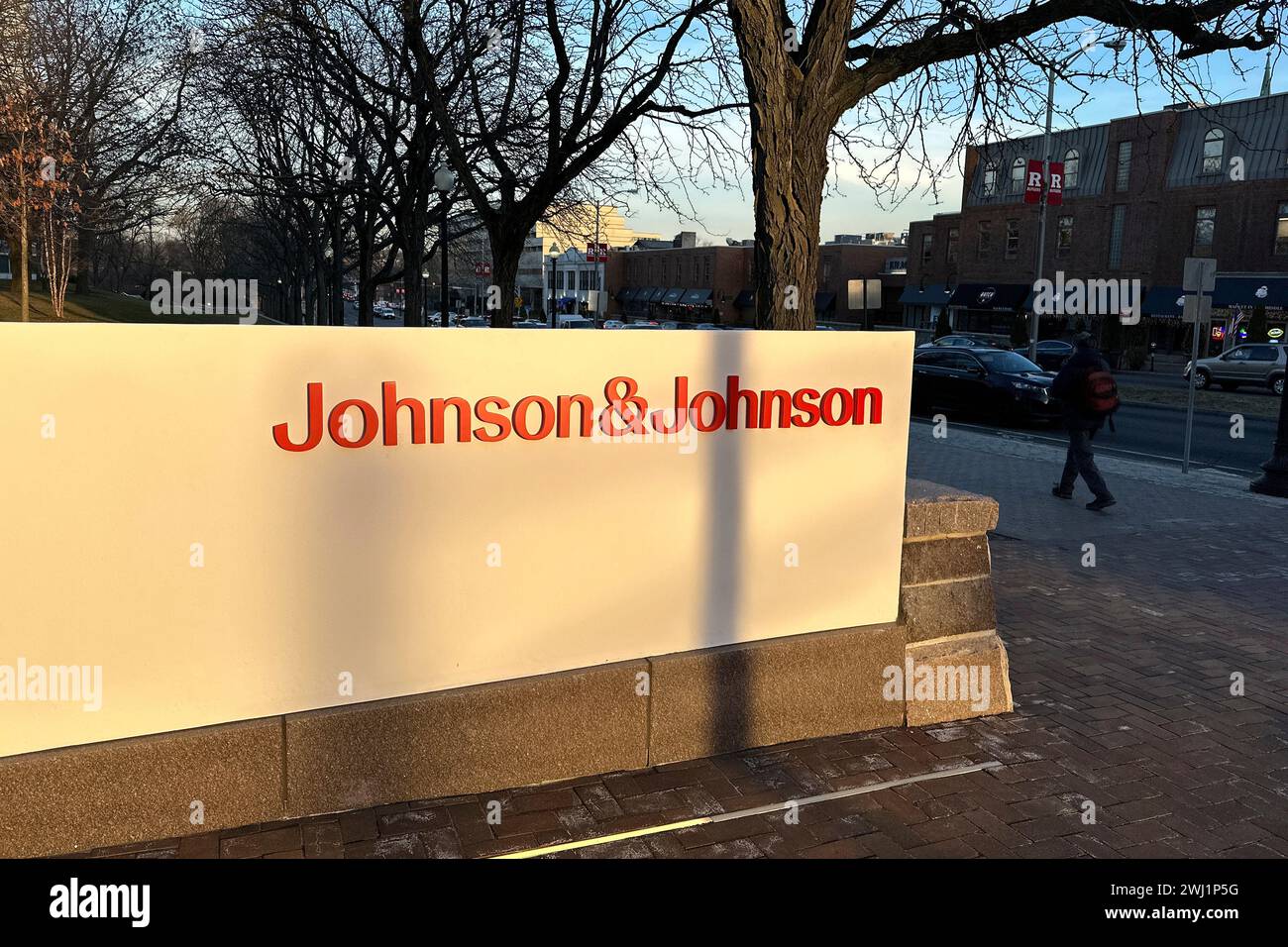 The Johnson & Johnson headquarters is in New Brunswick, New Jersey, on ...