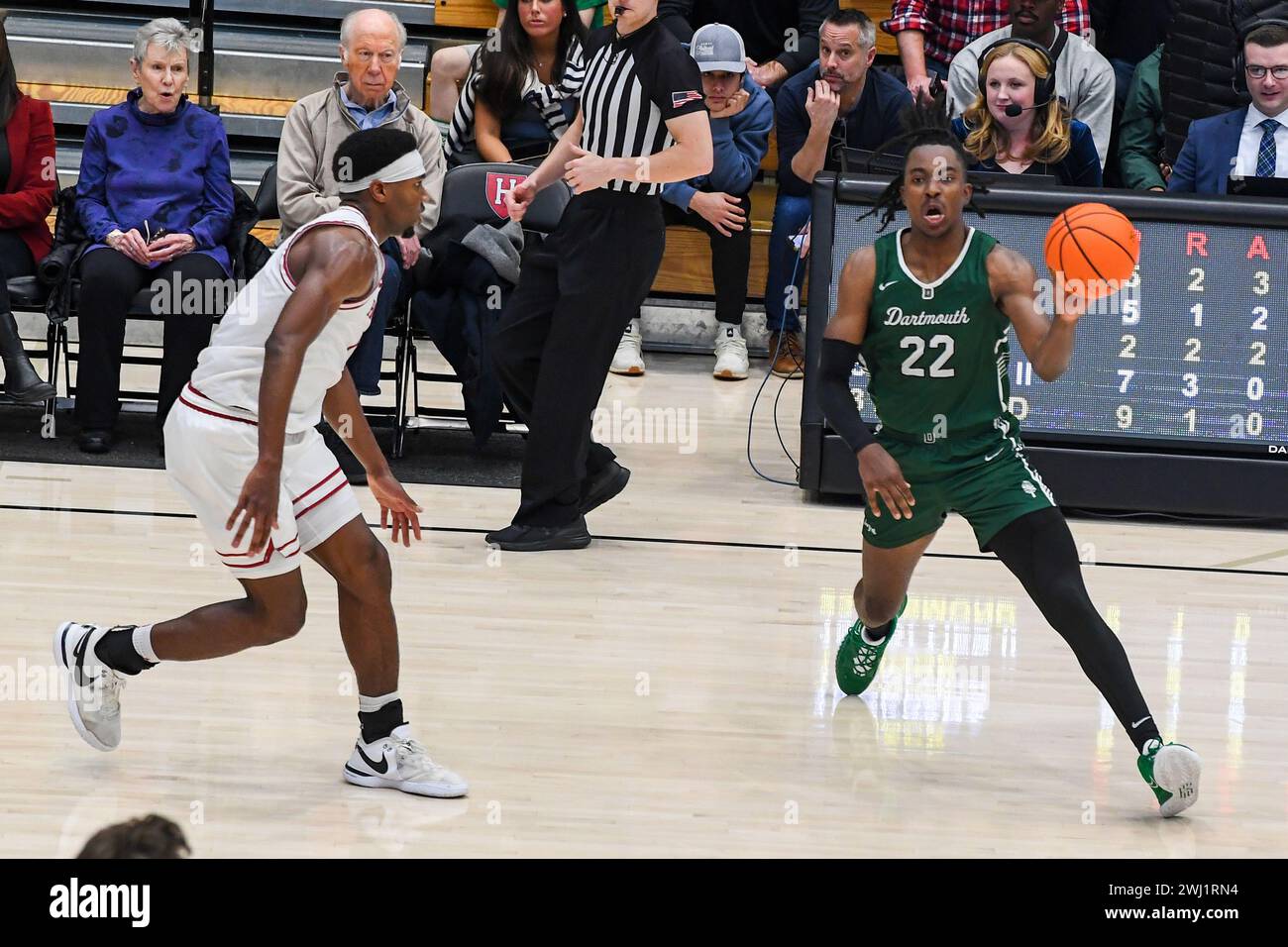ALLSTON, MA - FEBRUARY 10: Dartmouth Big Green forward Jayden Williams ...