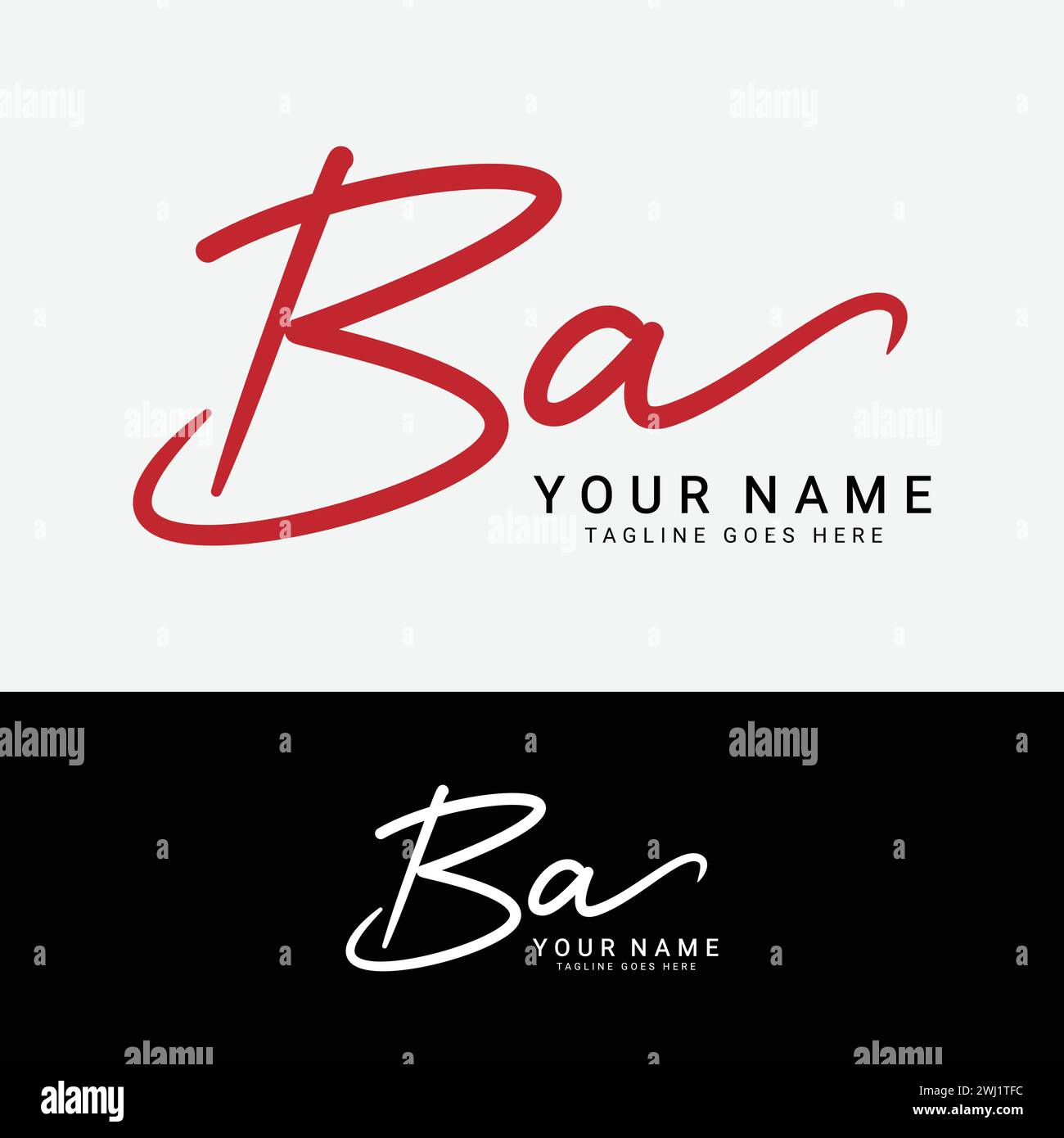 Ba initial logo hi-res stock photography and images - Alamy