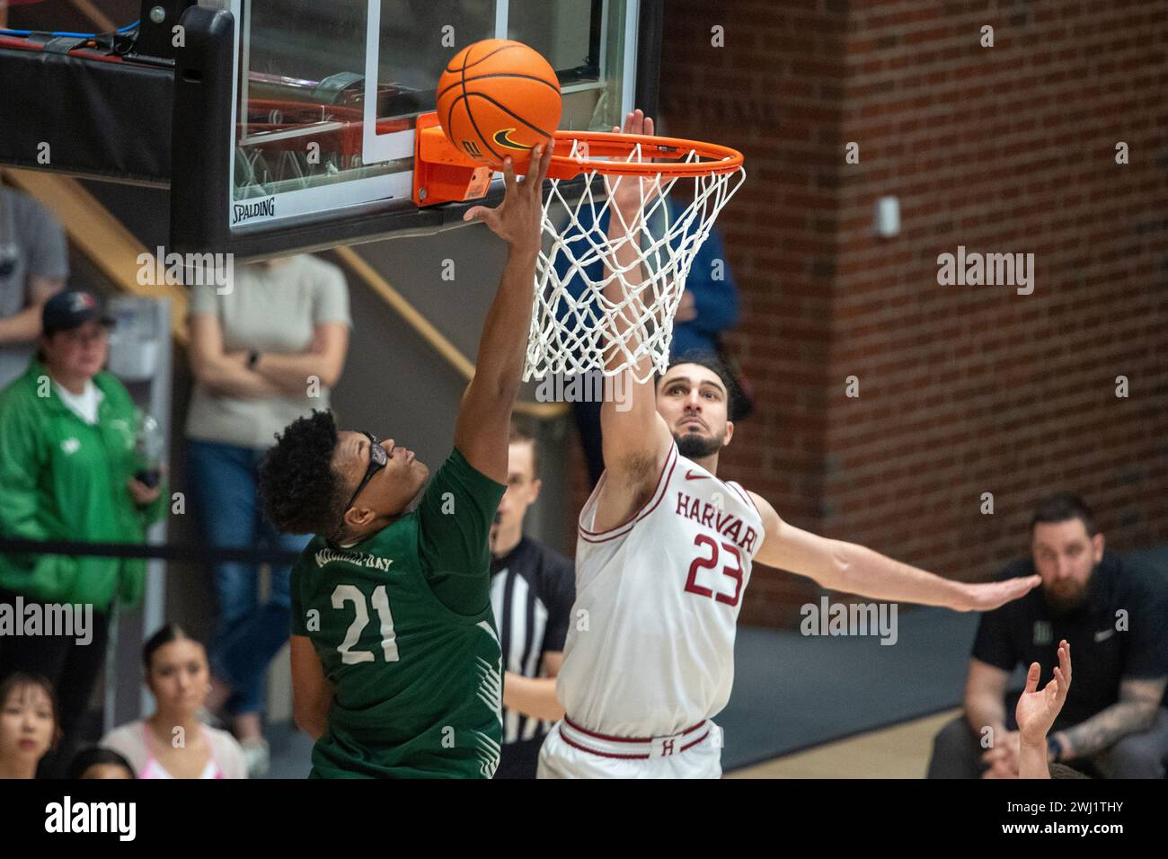 ALLSTON, MA - FEBRUARY 10: Dartmouth Big Green forward Brandon Mitchell ...