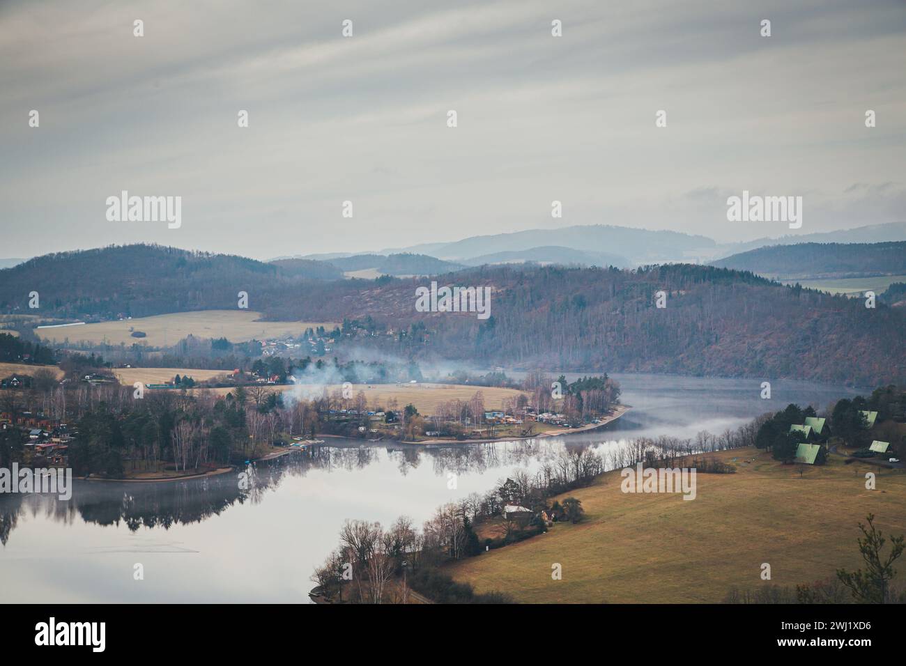 View over the Vltava - hiking in the nature reserve Drbákov – Albertovy ...