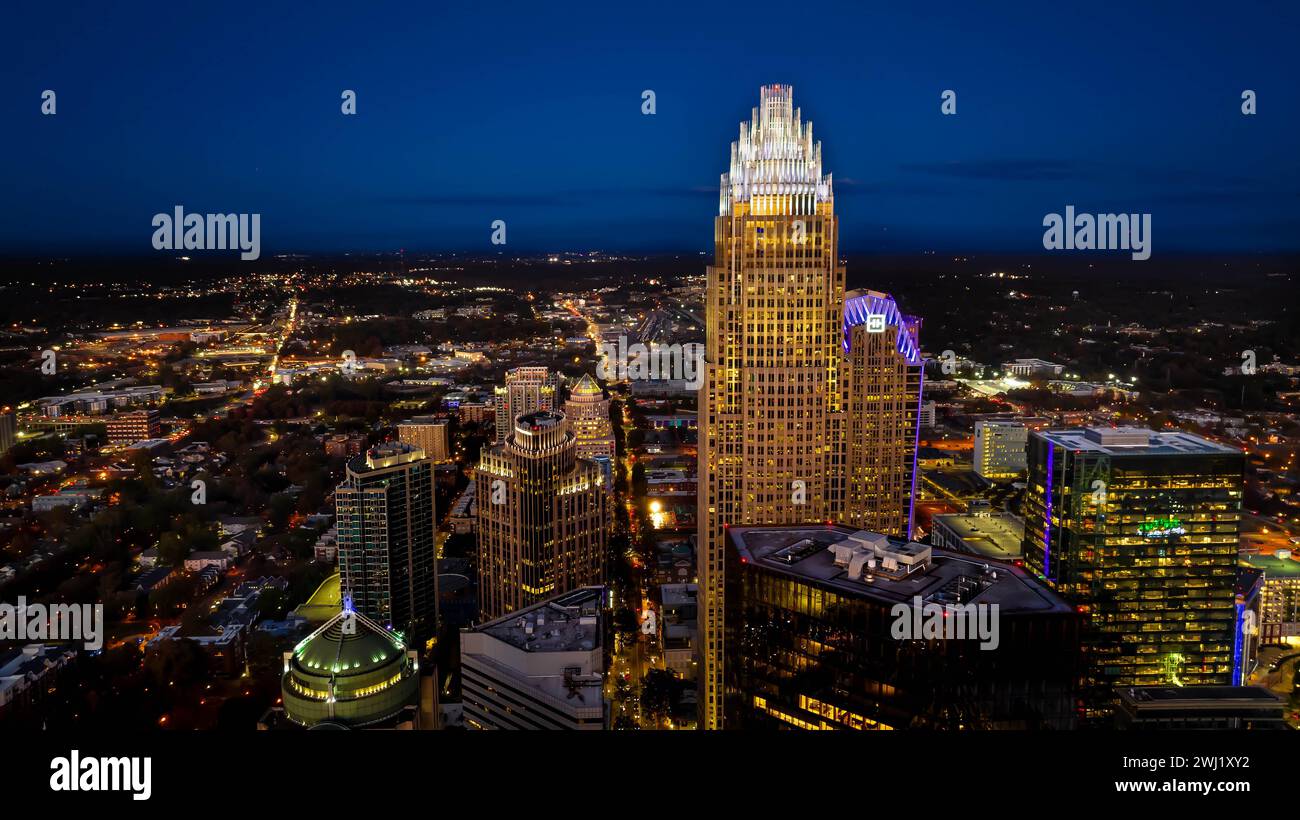Aerial football stadium night american hi-res stock photography and ...