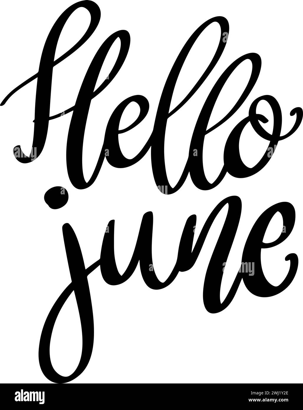 Welcome june text on Stock Vector Images - Alamy