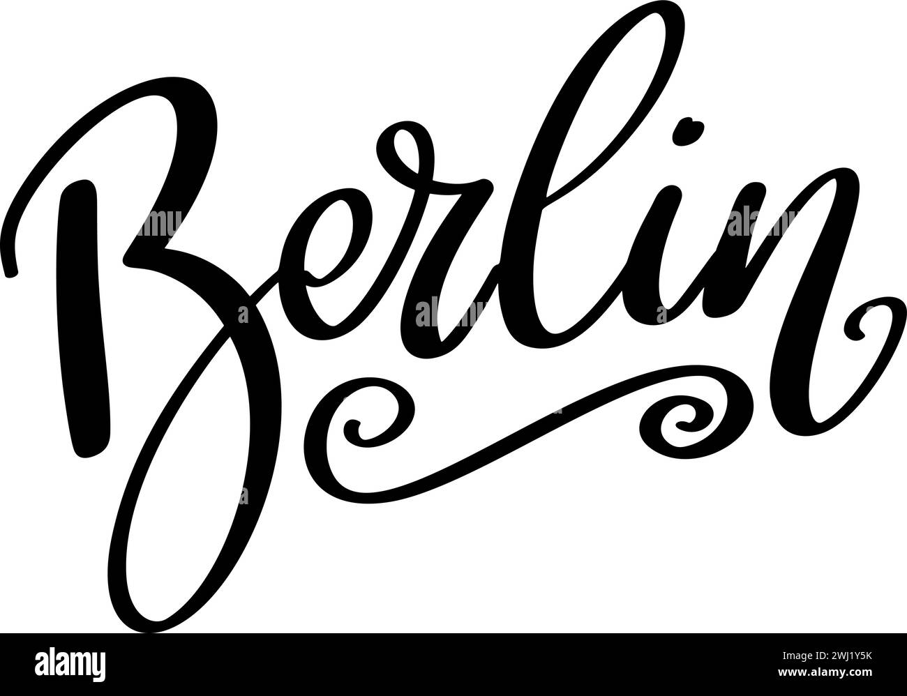 Berlin font Stock Vector Images - Alamy