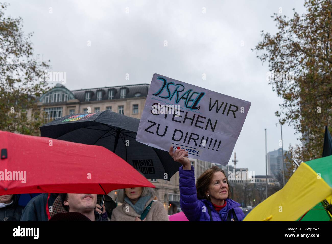 Rally Never Again Is Now in Solidarity with Israel in Frankfurt Stock ...