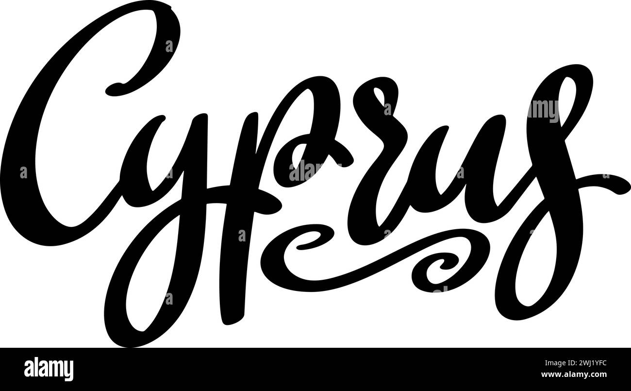 Cyprus lettering hi-res stock photography and images - Alamy