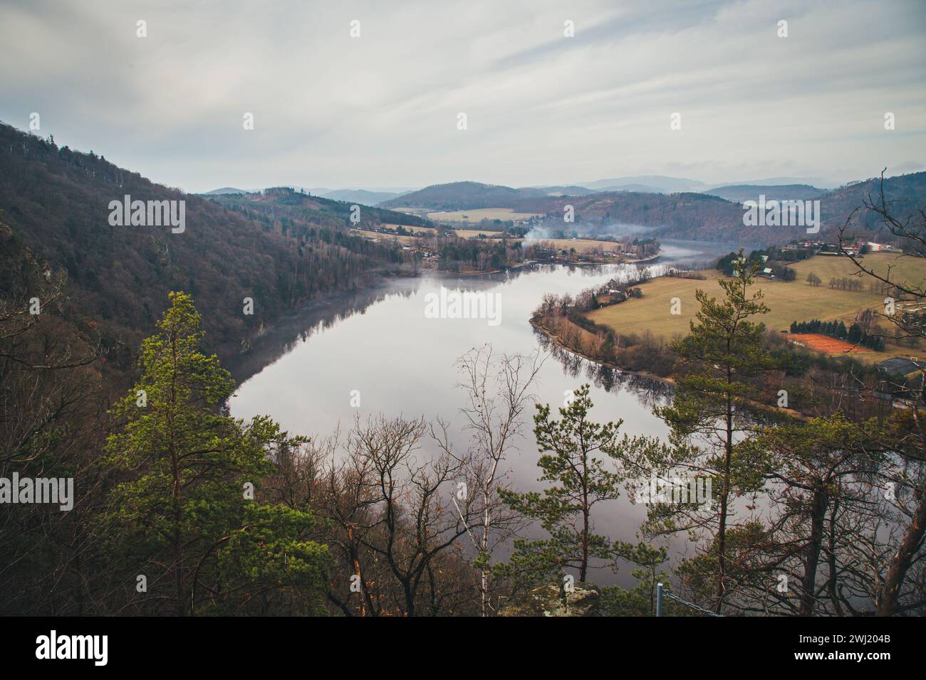 View over the Vltava - hiking in the nature reserve Drbákov – Albertovy ...