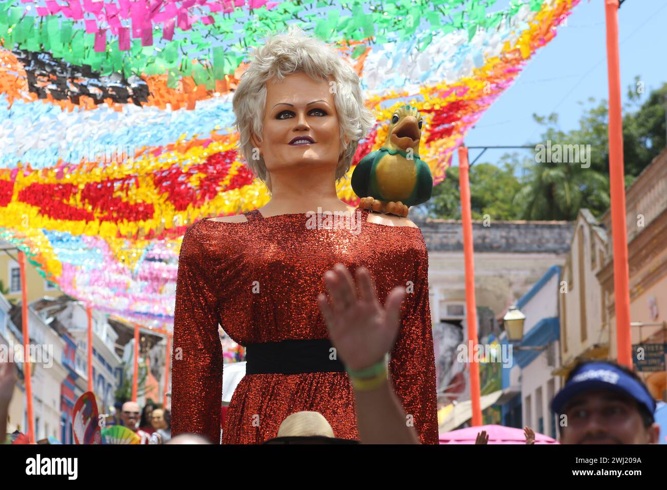 Olinda, Brazil. 12th Feb, 2024. PE - OLINDA - 02/12/2024 - GIANT DOLLS ...