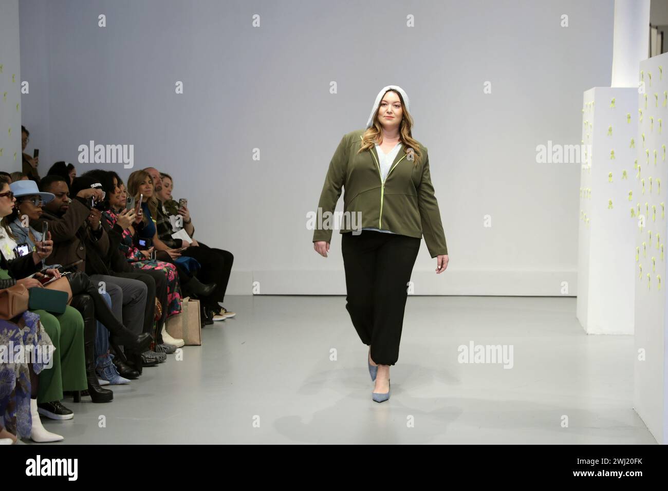 New York, USA, February 11, 2024 - Model during the GITA OMRI Show. New ...