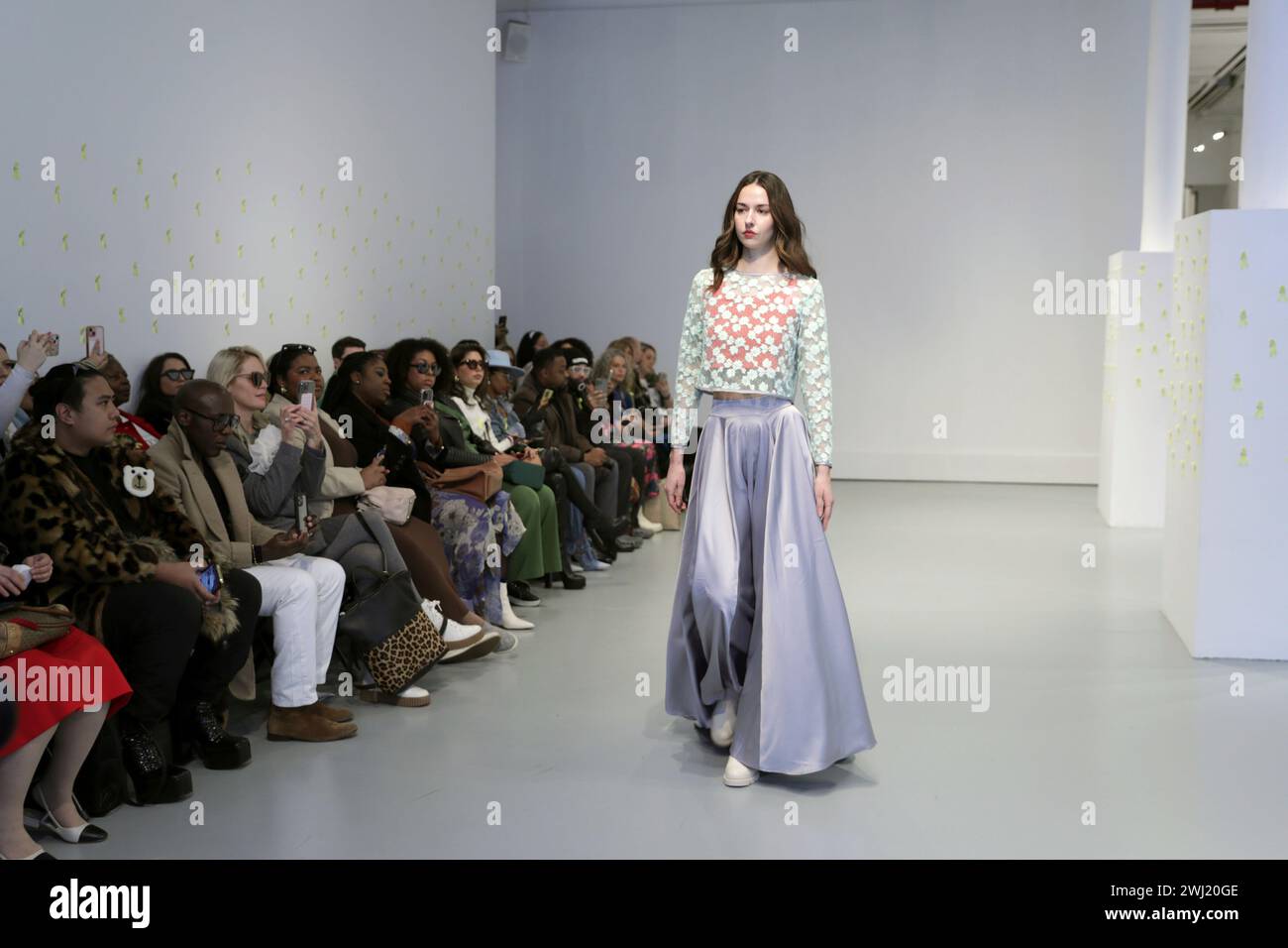 New York, USA, February 11, 2024 - Model during the GITA OMRI Show. New ...