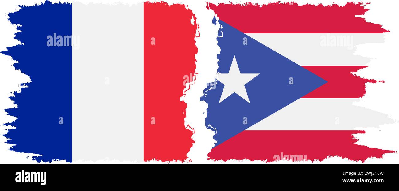 France puerto rico flag Stock Vector Images - Alamy