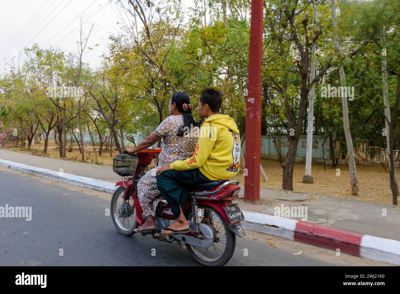 Myanmar travel motorcycle hi-res stock photography and images - Alamy