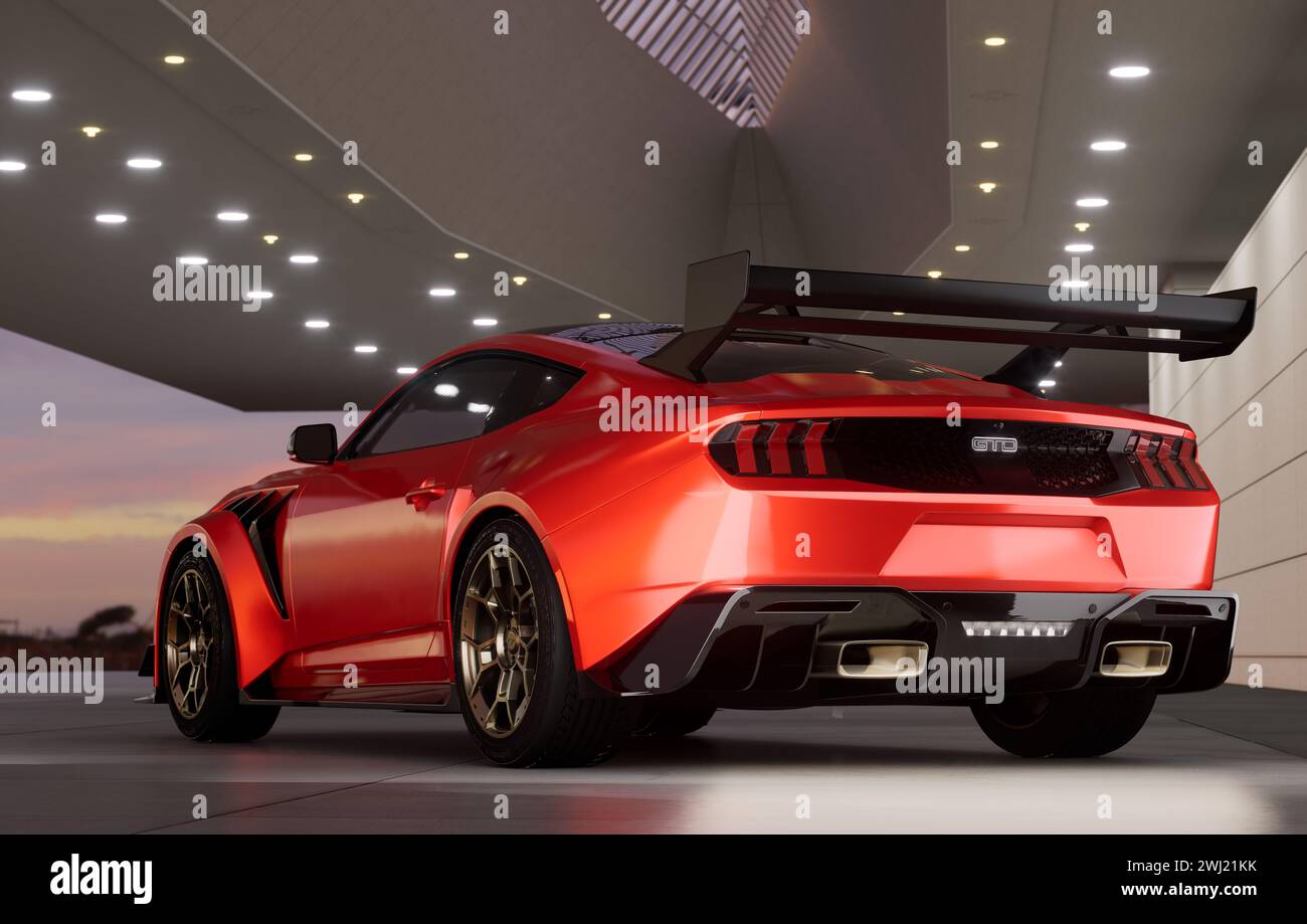 Szczecin,Poland-February 2024:TFord Mustang GTD 2025-Street-legal ...
