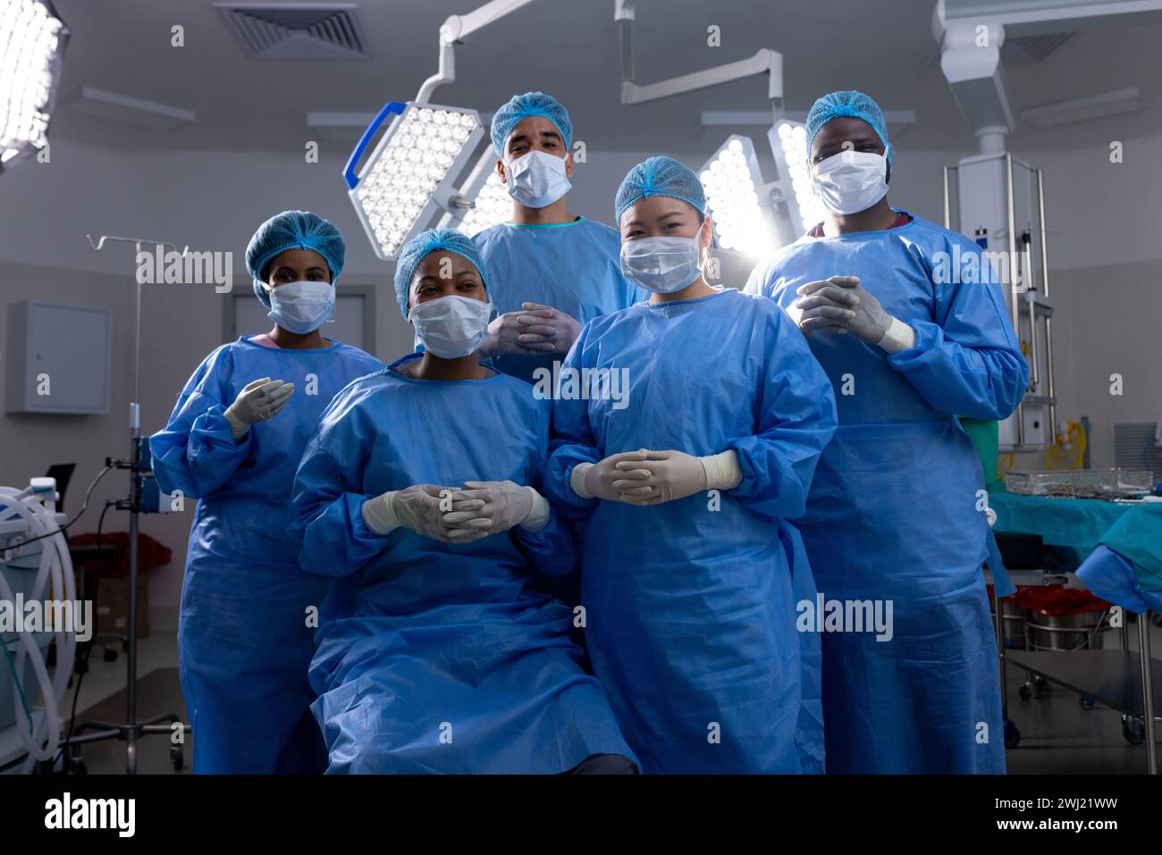 Diverse female doctors wearing face hi-res stock photography and images ...