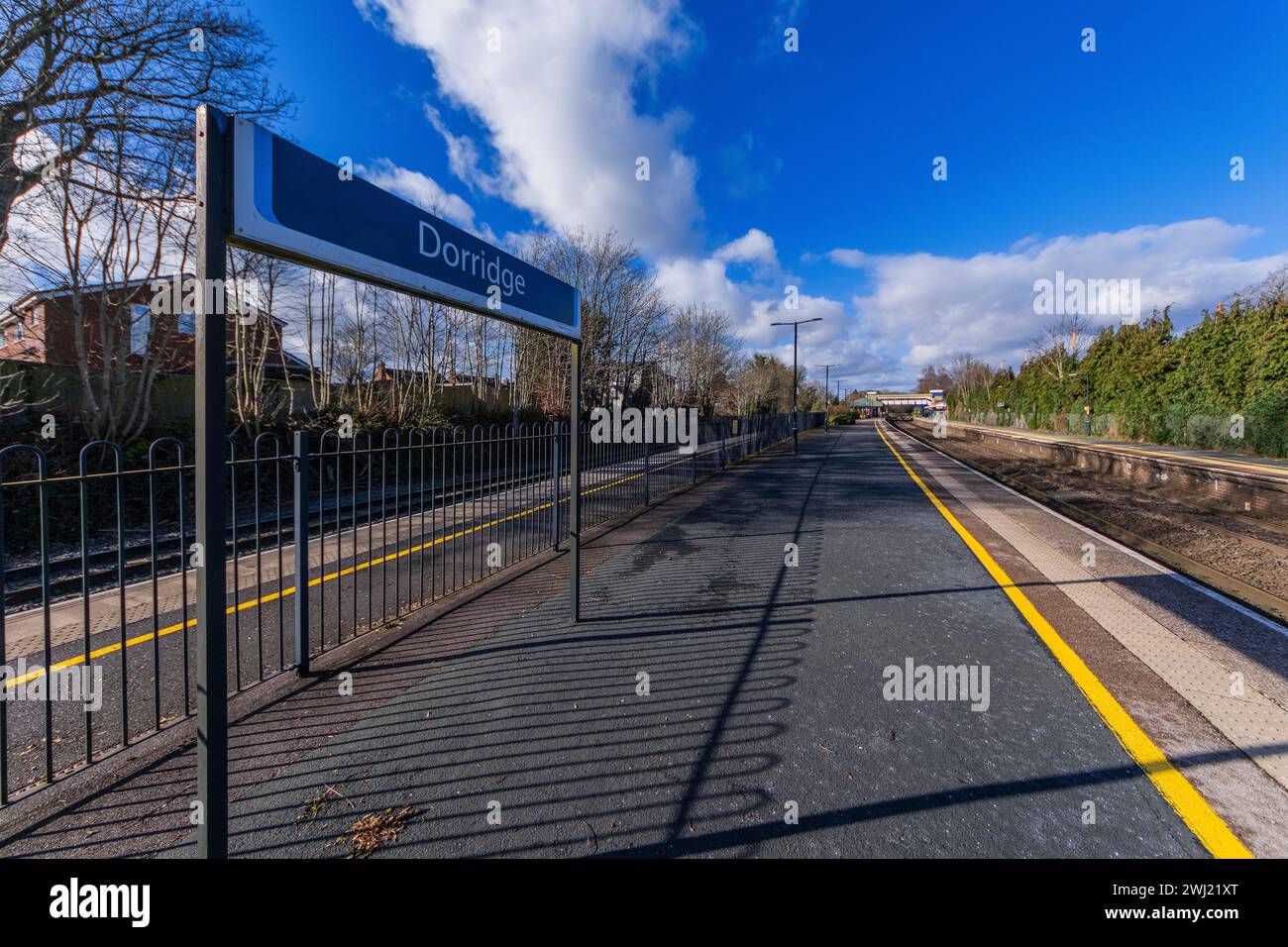 british rail passenger commuter station dorridge west midlands england ...