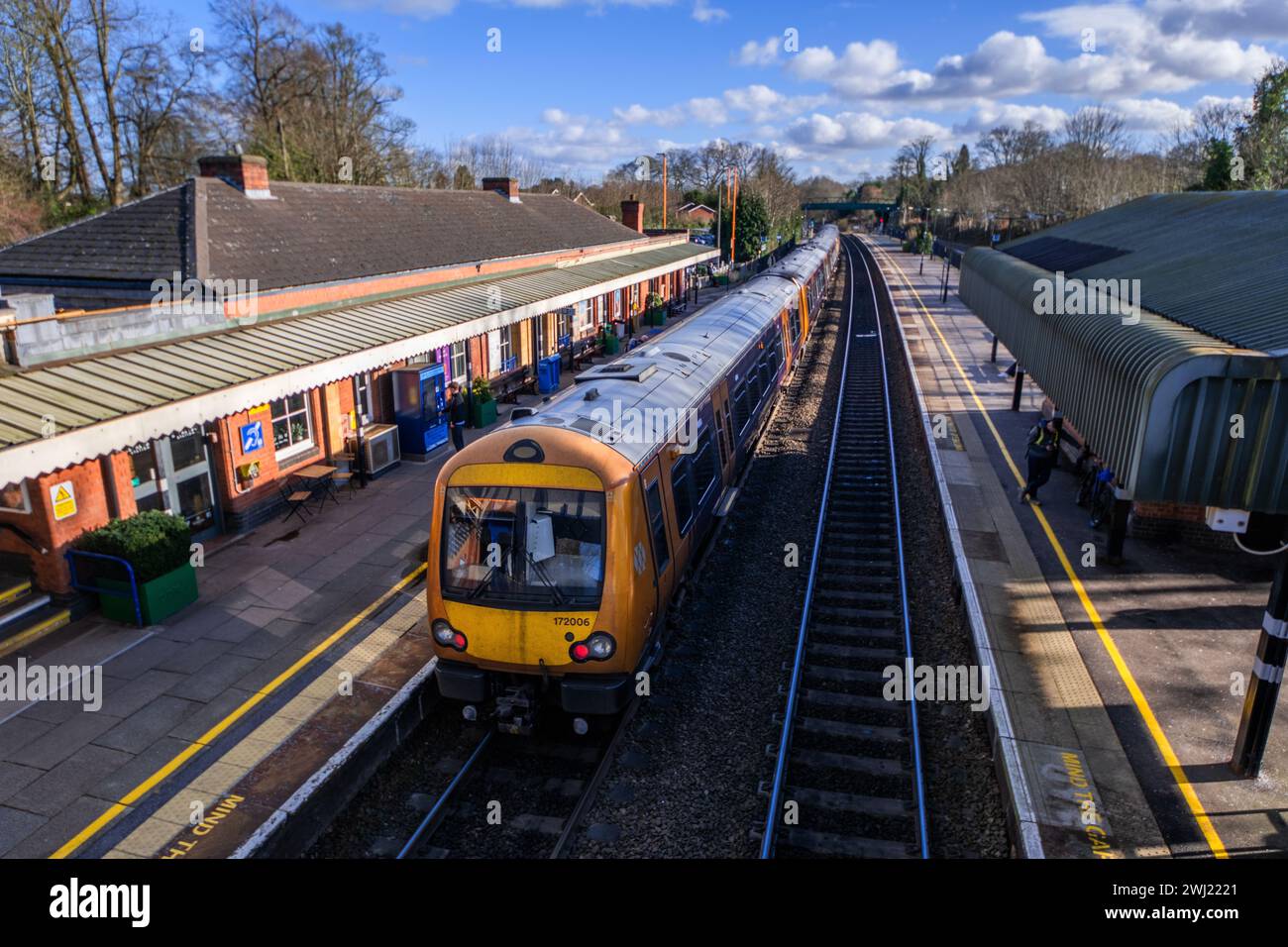 british rail passenger commuter station dorridge west midlands england ...