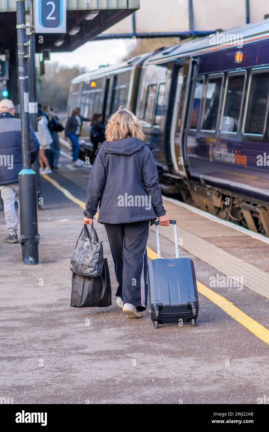 british rail passenger commuter station dorridge west midlands england ...