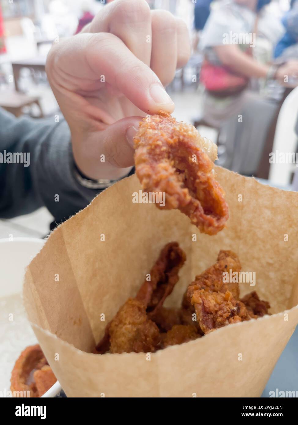 Fried chicken from street market, stock photo Stock Photo - Alamy