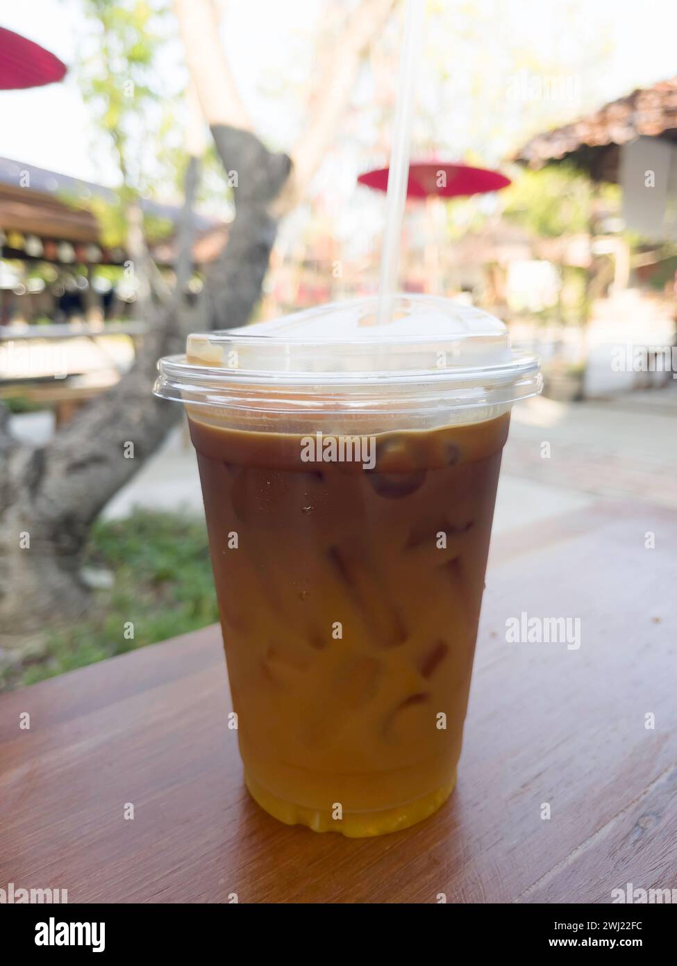 Iced americano black coffee mix hi-res stock photography and images - Alamy