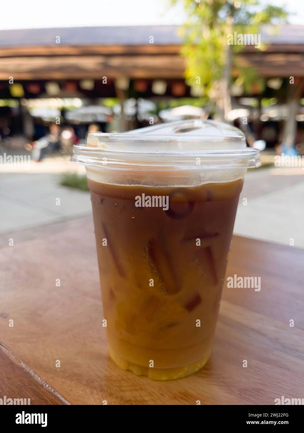 Iced americano black coffee mix hi-res stock photography and images - Alamy