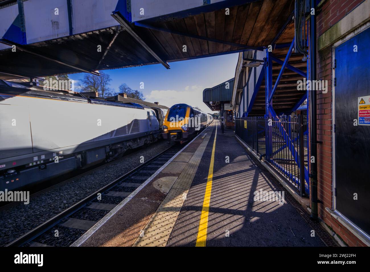 british rail passenger commuter station dorridge west midlands england ...