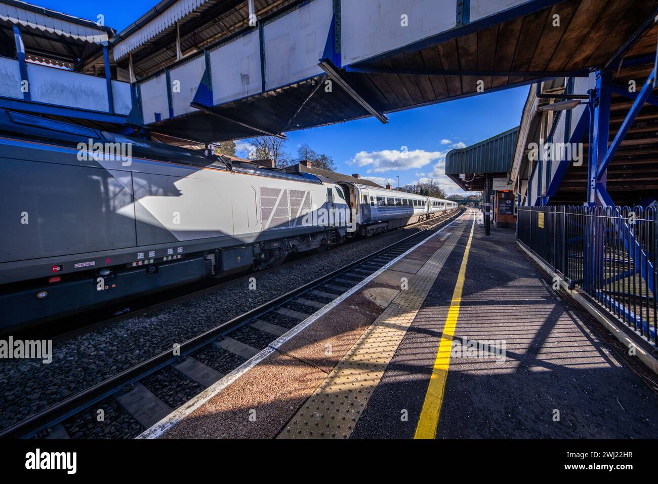 british rail passenger commuter station dorridge west midlands england ...