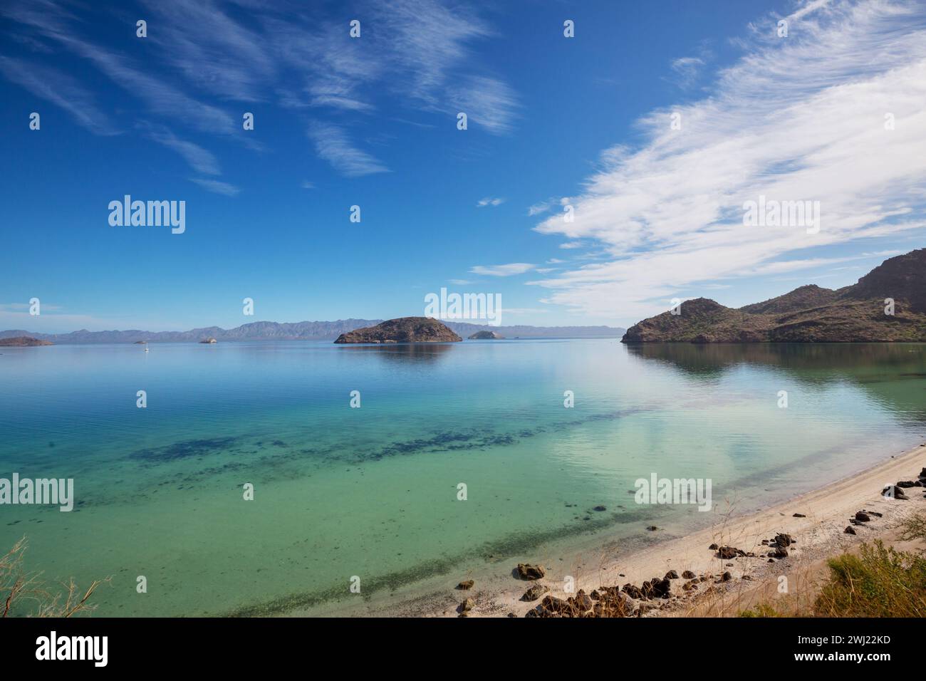 Picturesque landscape in the Mexican state of Baja California, Mexico ...