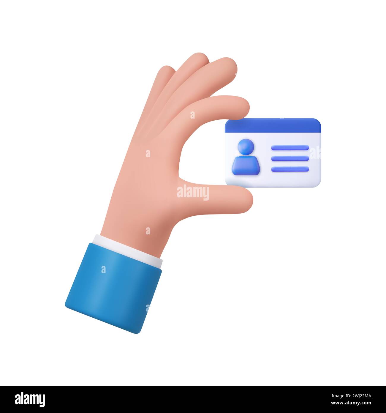 Hand with id Cut Out Stock Images & Pictures - Alamy