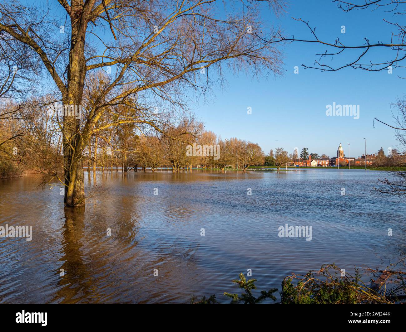 2024 Flooding in Upton on Severn, UK Stock Photo - Alamy