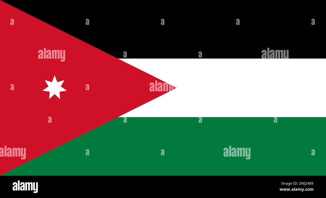 National Jordan flag. national flag on textured background. Fabric ...