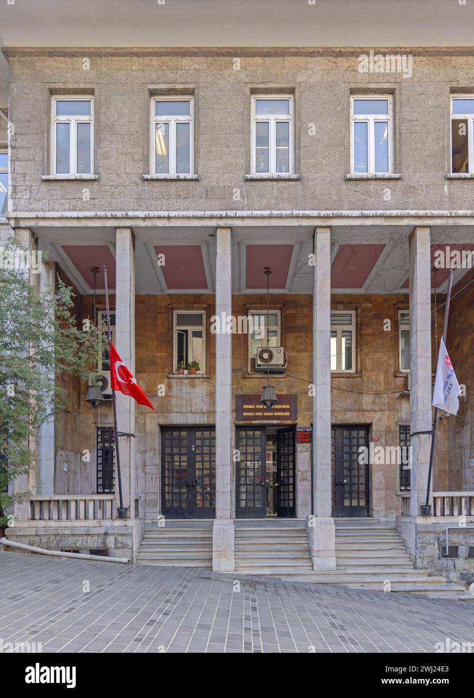Istanbul, Turkey - October 19, 2023: Entrance to Government Building ...